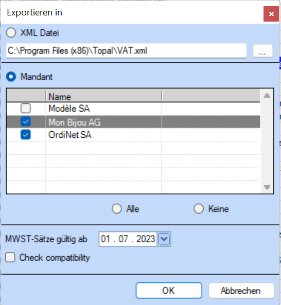 MWST Anleitung für Anwender